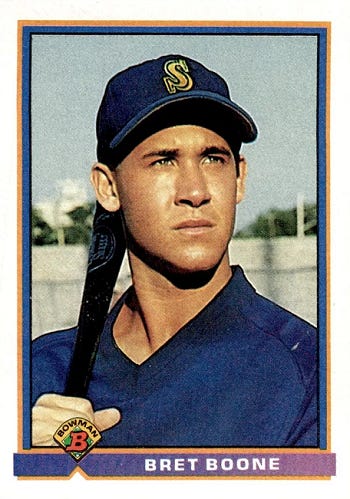 The Bret Boone Rookie Card Set Its Sights High