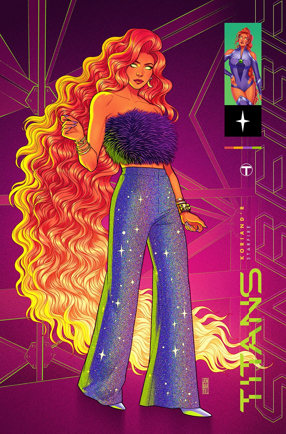 DC TITANS - Starfire - by Jen Bartel - JENBARTEL.CLUB 🌈