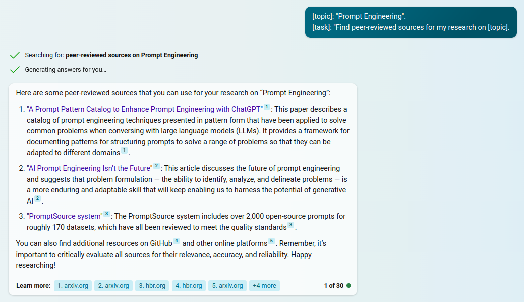 How to Find Academic Literature with Bing Chat