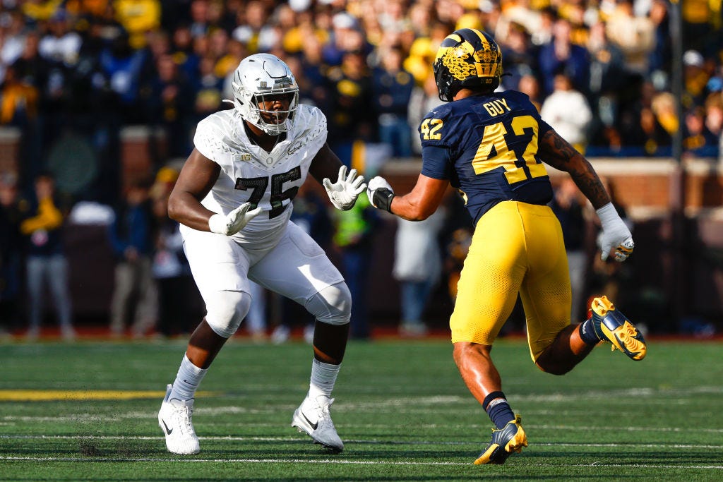 2025 Profile - Oregon Tackle Josh Conerly - by Bob Sturm