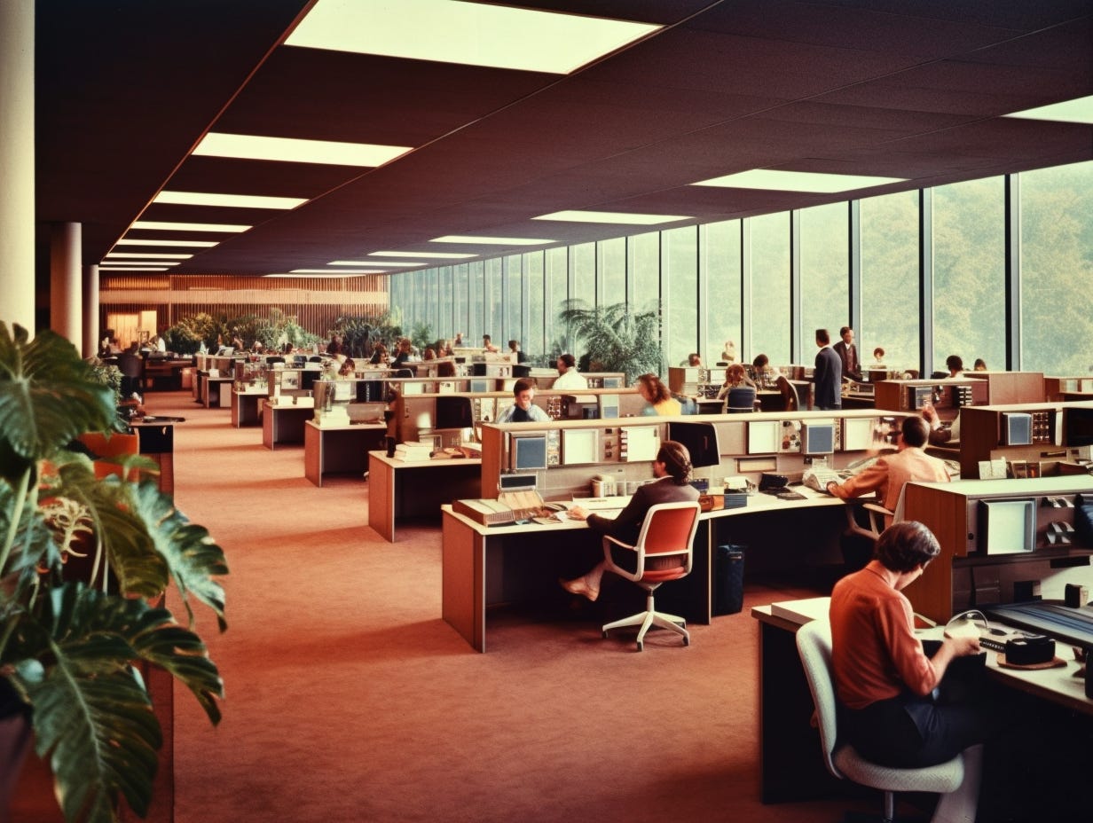 Evolution of the Office Landscape - by Gustav