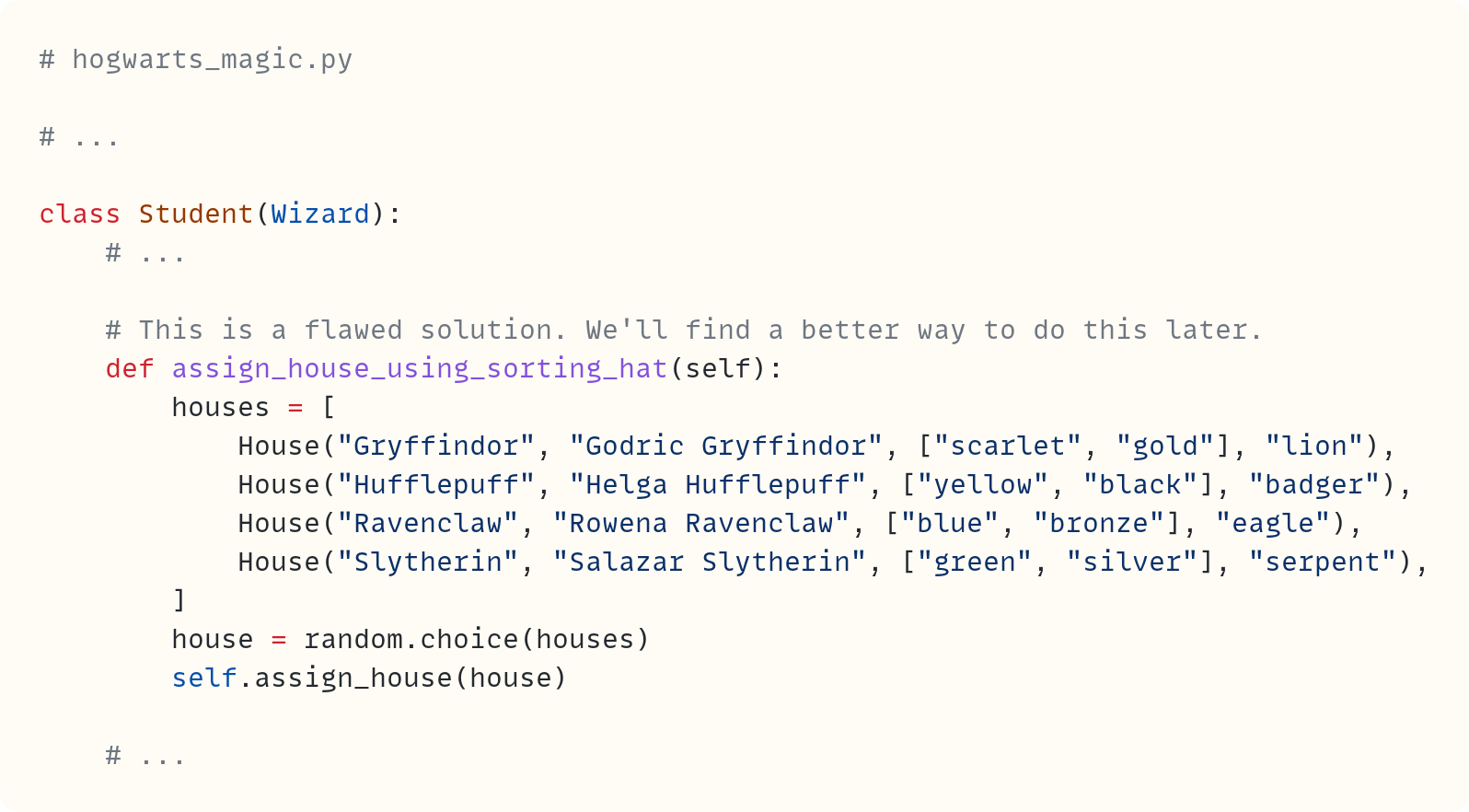 The Final Year at Hogwarts School of Codecraft and Algorithmancy