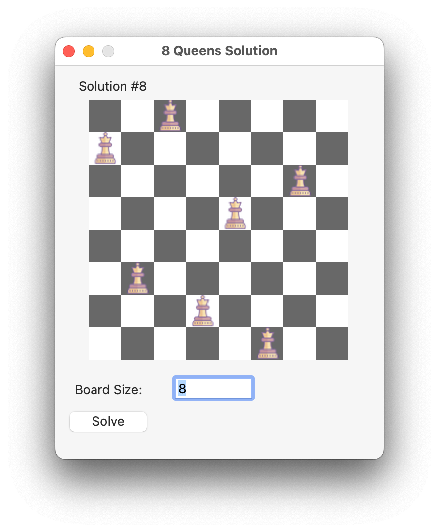 The 8 Queens Problem - by Paul Lefebvre