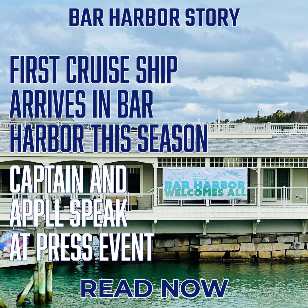First Cruise Ship Arrives in Bar Harbor This Season – Bar Harbor Story