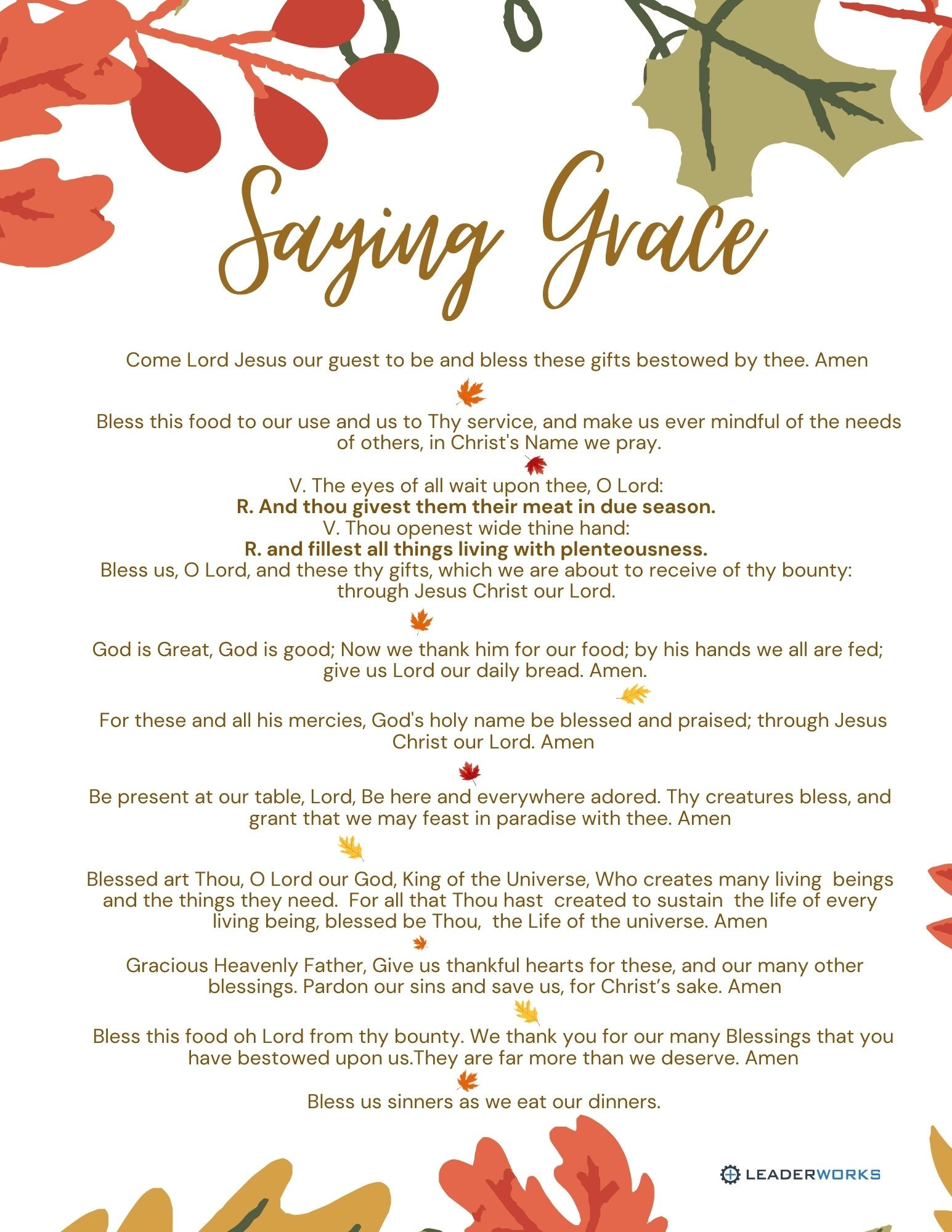 How Do We Say Grace in Public? - by David Roseberry