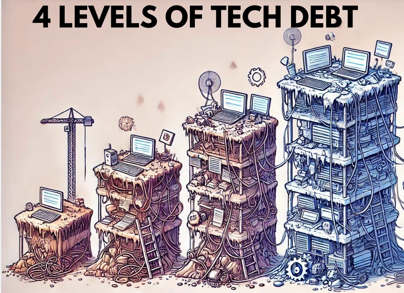 4 Levels of Tech Debt - by Herry Gunawan - Coderbased