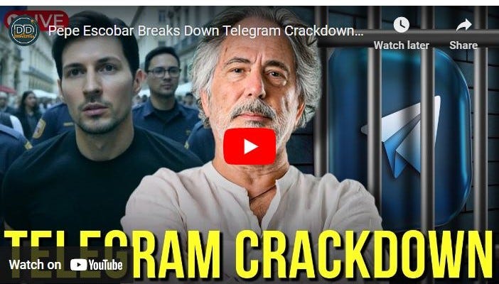 Pepe Escobar Breaks Down Telegram Crackdown & Insights from Iraq Visit