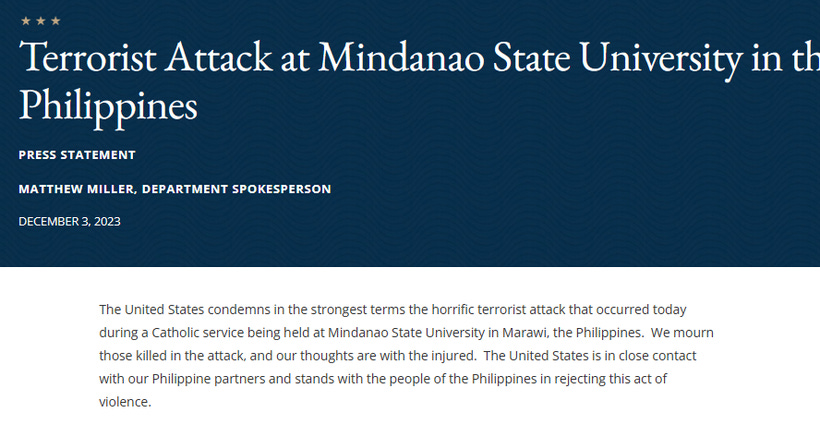 Terrorist Attack In Mindanao, Philippines Kills Four, Wounds At Least 50
