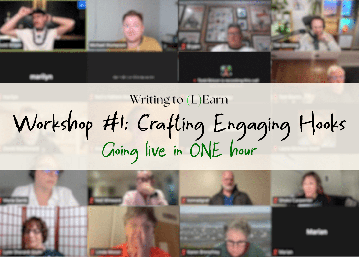 Workshop #1: How to Craft Engaging Hooks for Your Personal Stories