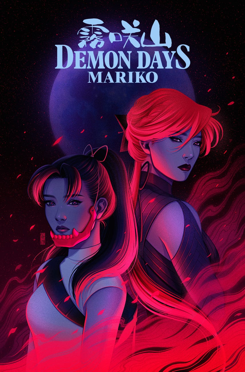 Peach Momoko's DEMON DAYS Variant - by Jen Bartel