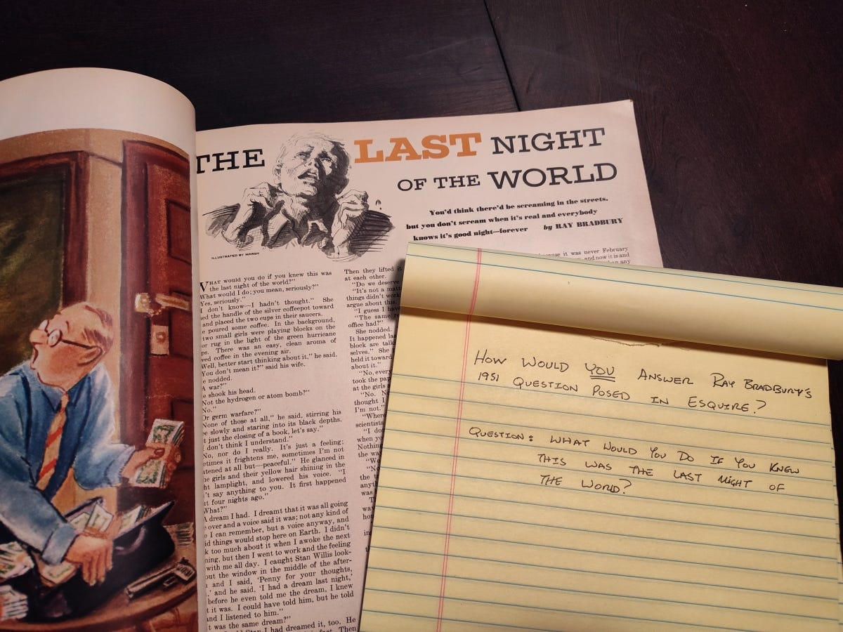 Ray Bradbury's SHOCKING question - by Derek Zboran