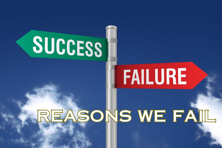 Why People Fail - by Rich Sweetman