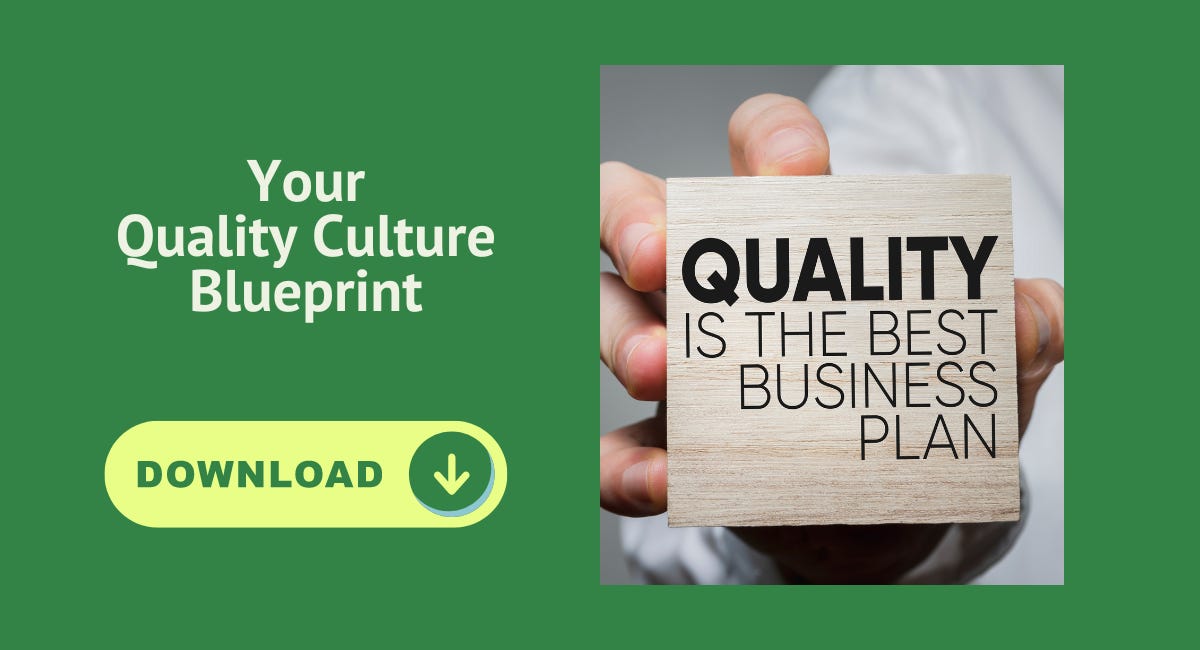 Quality Culture Blueprint - by Lesley Worthington