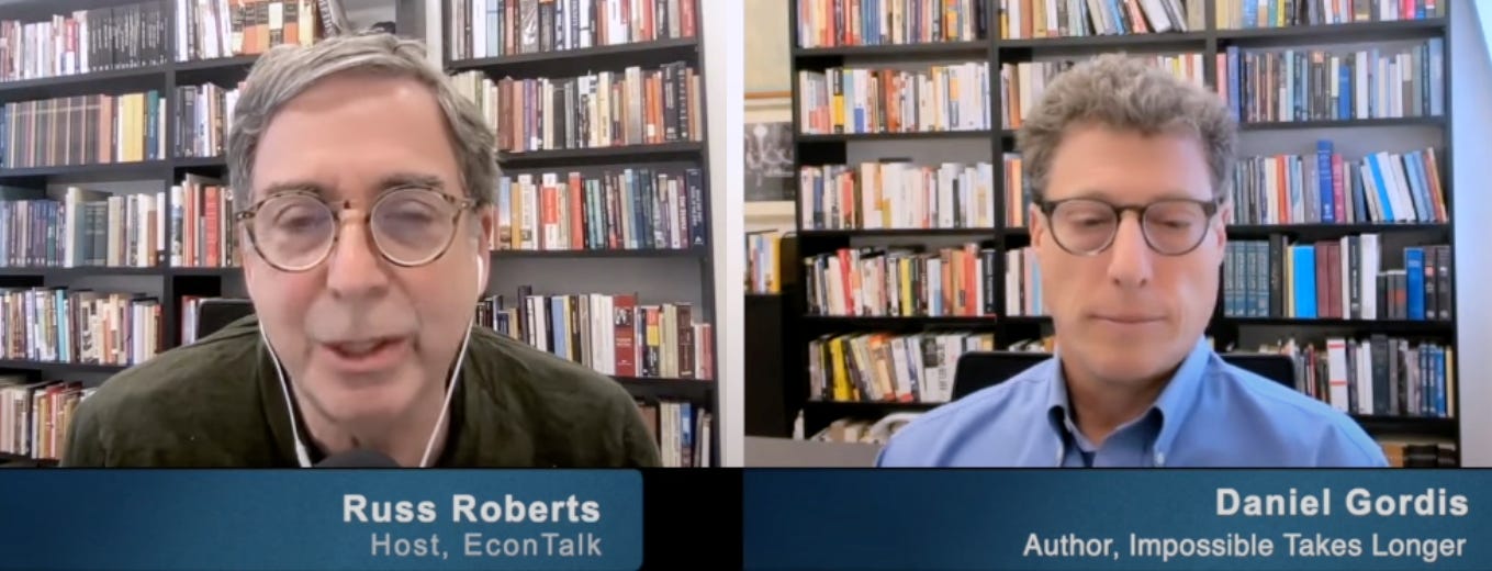 A life filled with purpose — My conversation with Professor Russ Roberts on EconTalk