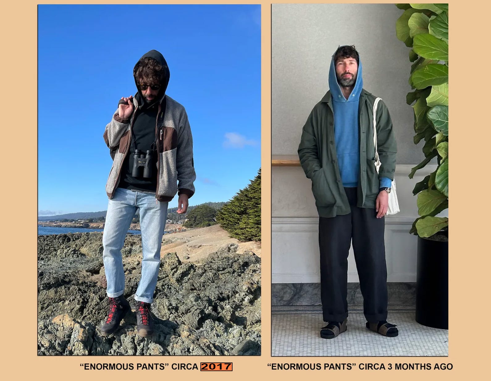 If your pants look "too big," wear even bigger pants