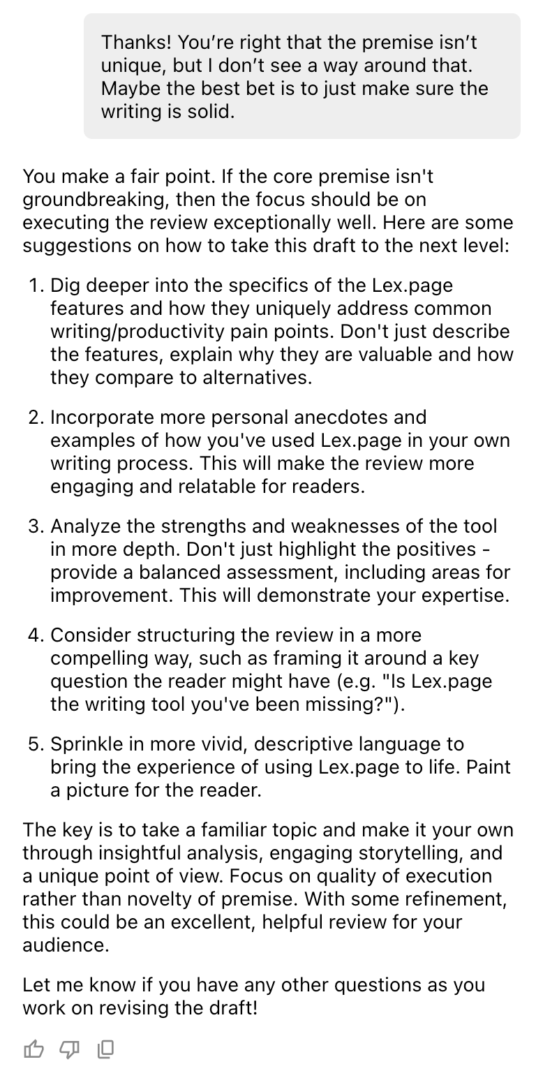 Quick review of Lex.page - by Craig Van Slyke