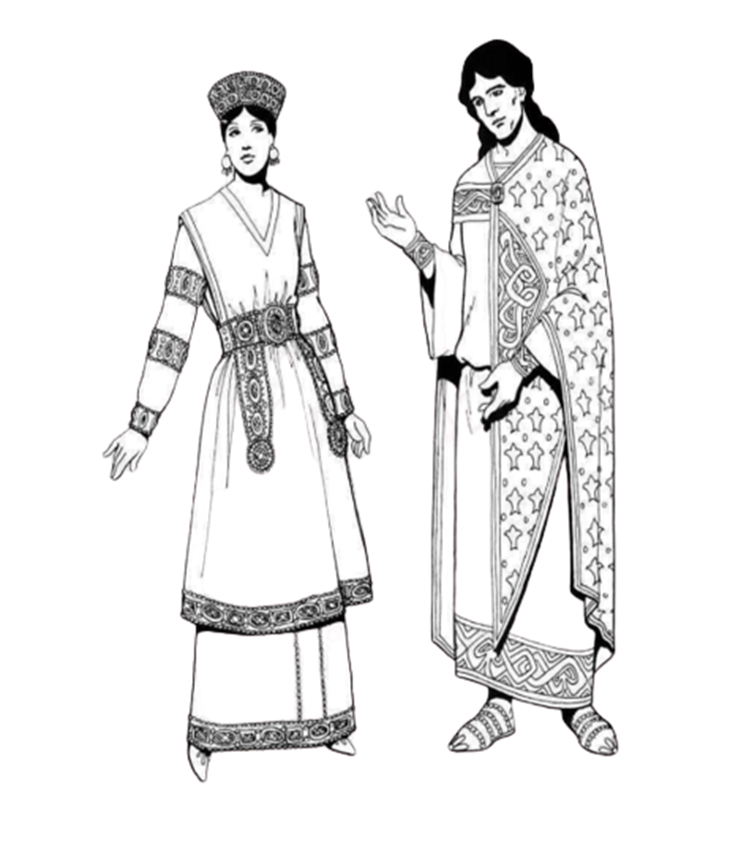 The Byzantine Dress as Meeting of Western and Eastern Medieval Aesthetics