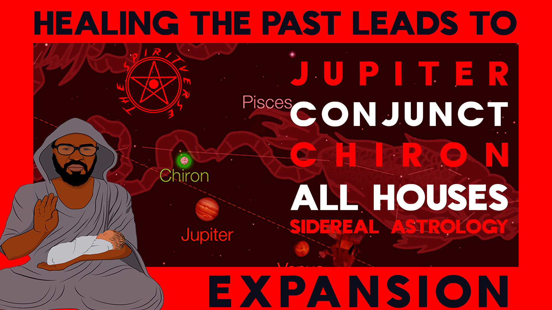 Jupiter Conjunct Chiron Transit | All Houses