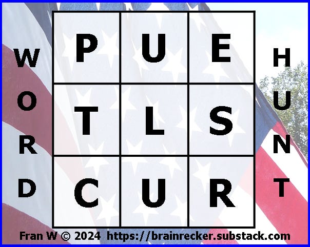 Puzzle #1 Clue 1: Word Hunt - by Fran W