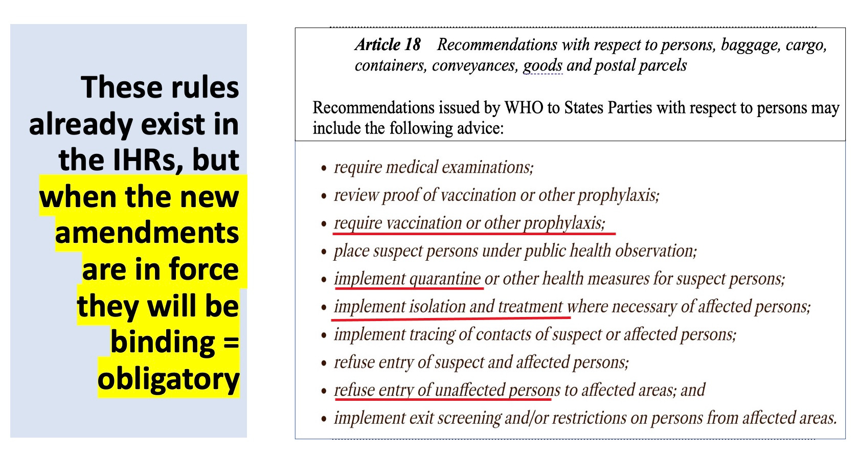 Rebutting bizarre assertions about the WHO's negotiations