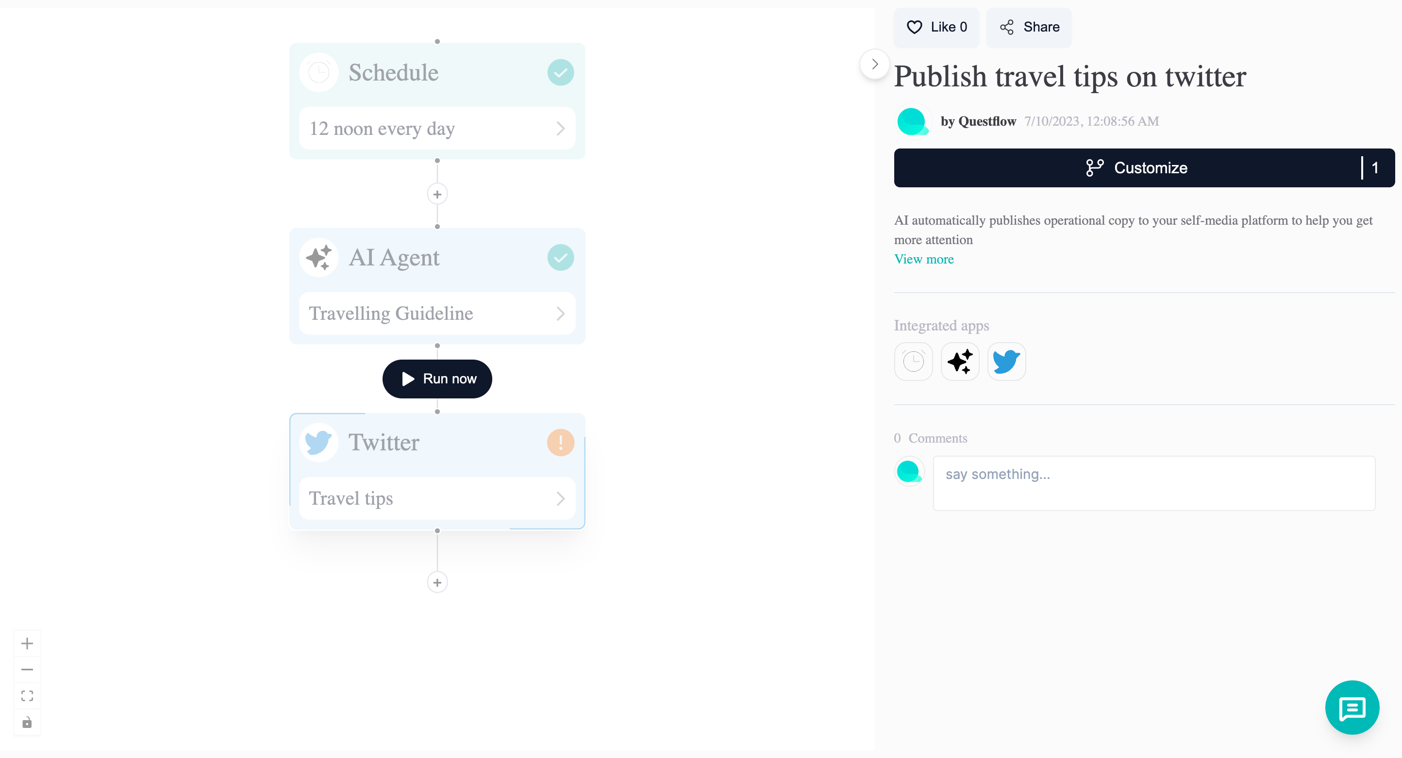 🔥Questflow V0.6 Discover and Harness the Power of AI Agents with Questflow's Explore