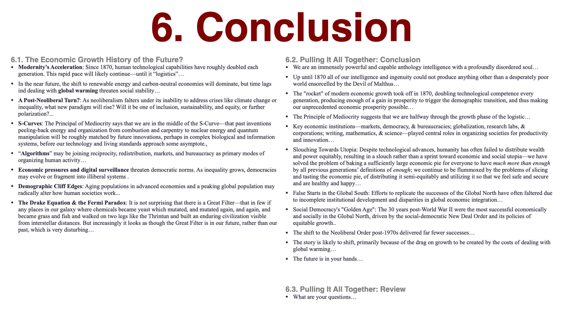 TWELVE SLIDES: The History of Economic Growth :: (Roughly) Seven ...