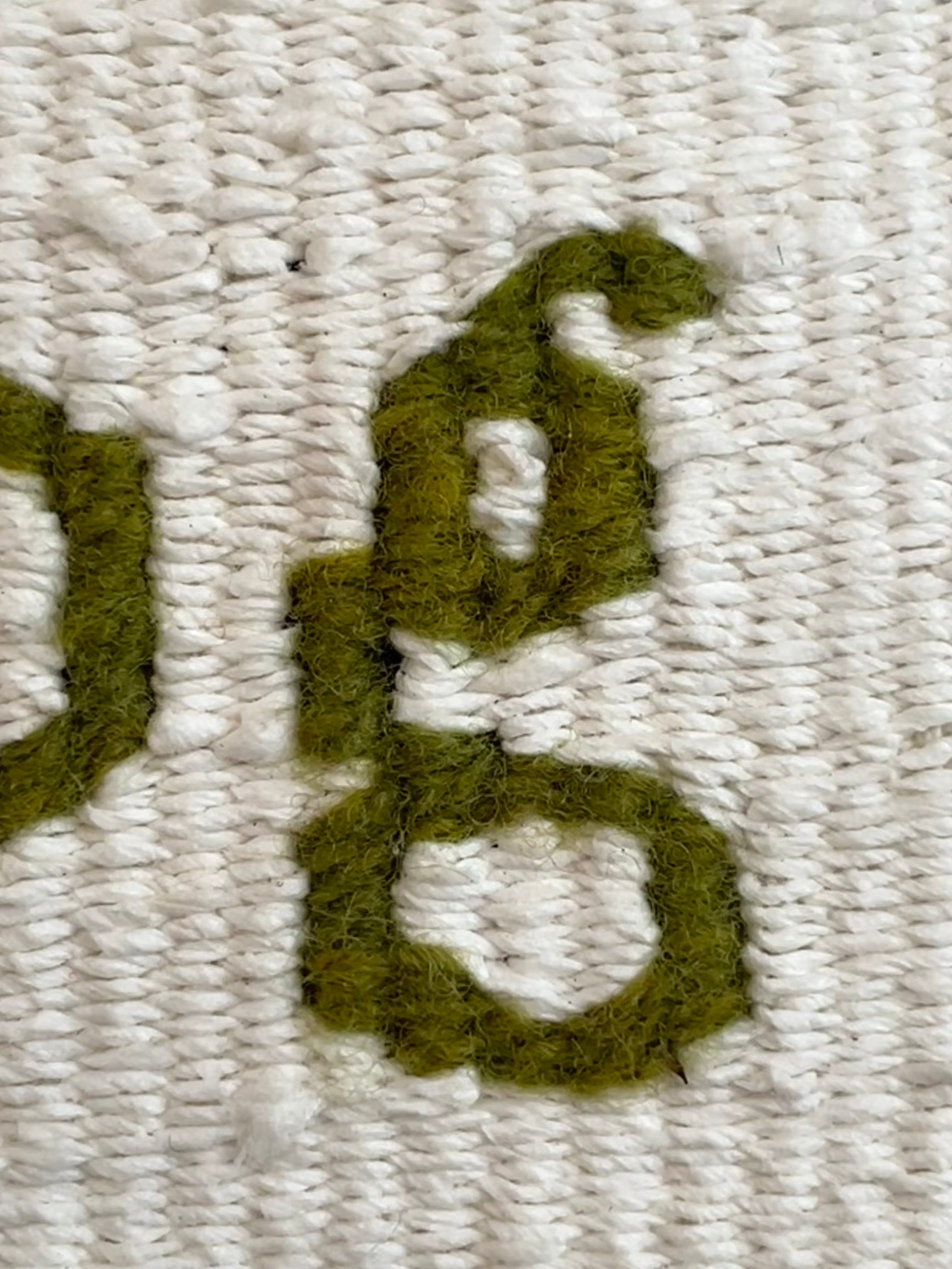 to weave a letter (or four) - by Sarah C Swett - The Gusset