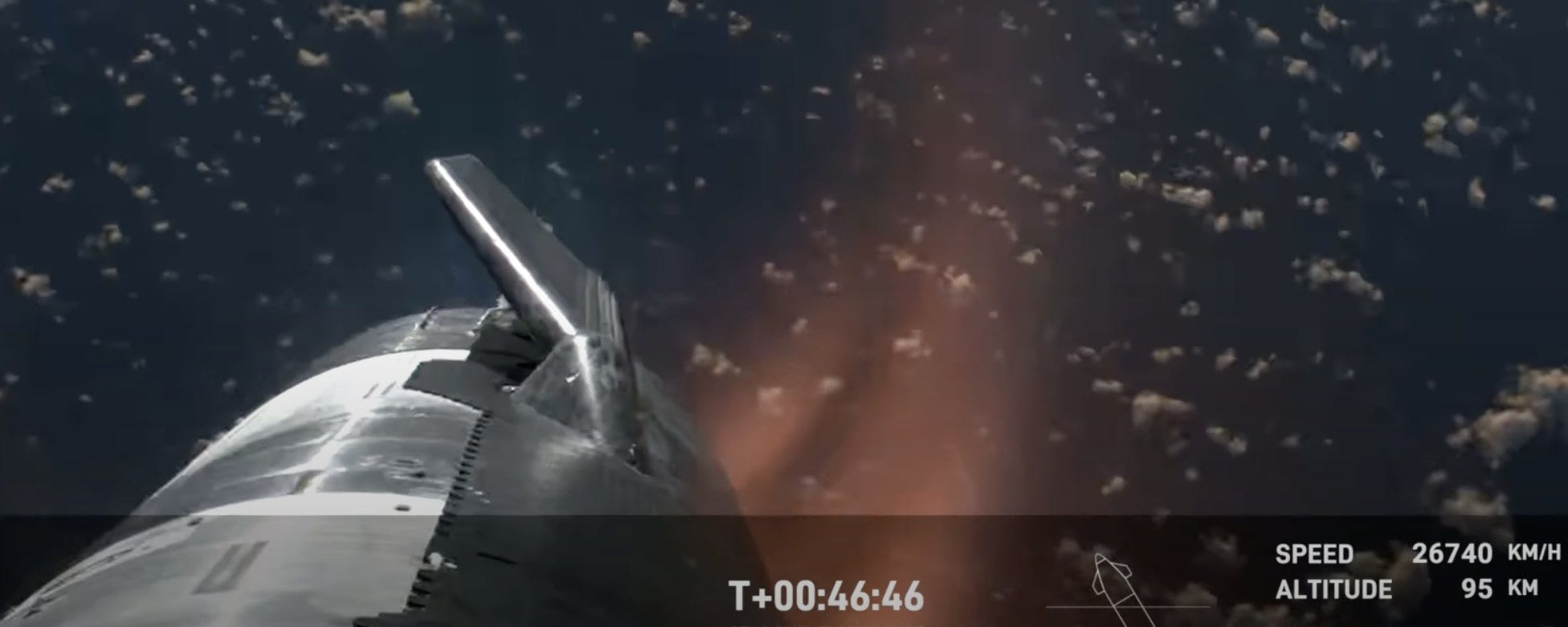 SpaceX Opened Pez Bay Door and First Footage of Re-entry Plasma Heating