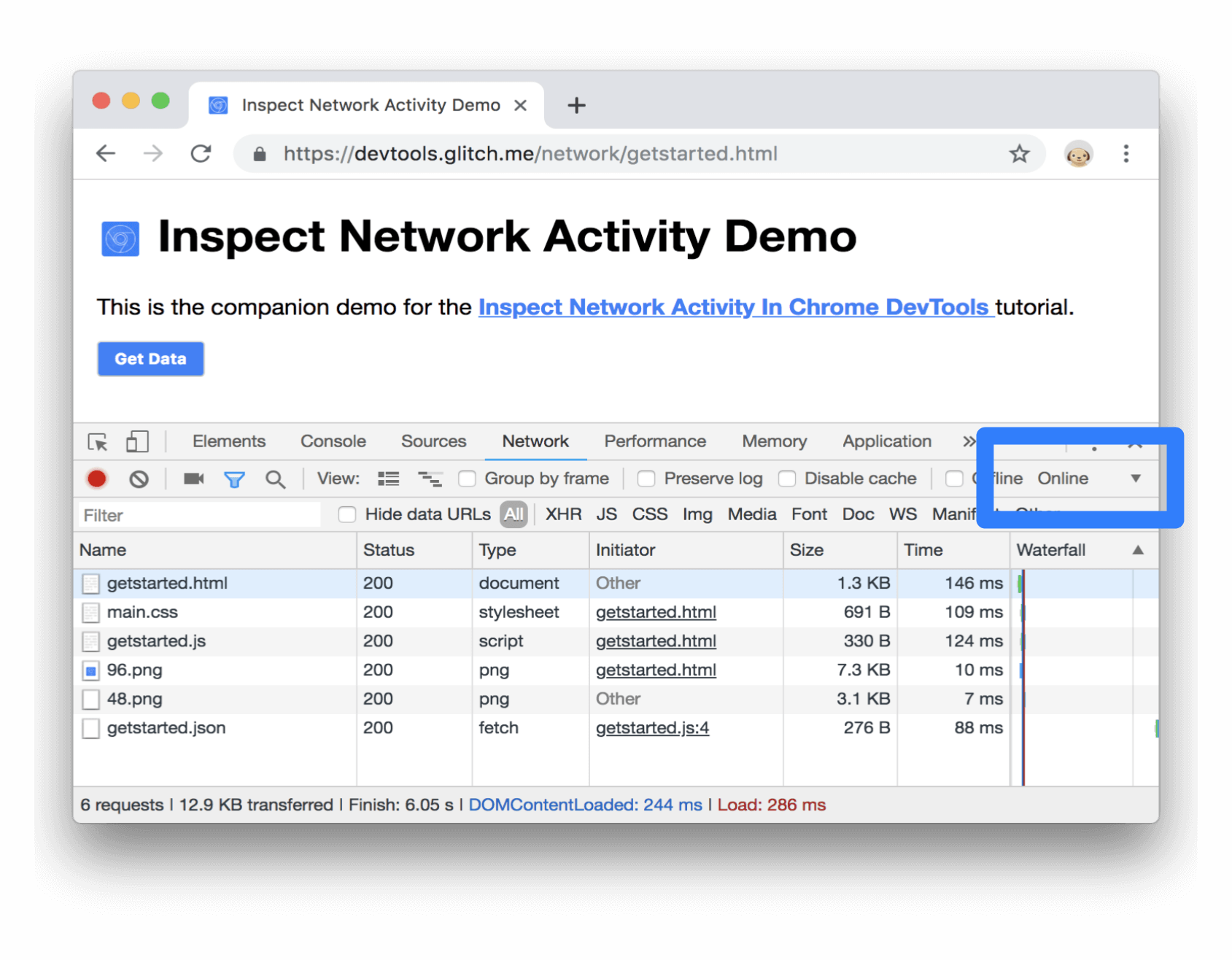 DevTools Network Tab - by Adam Weidner