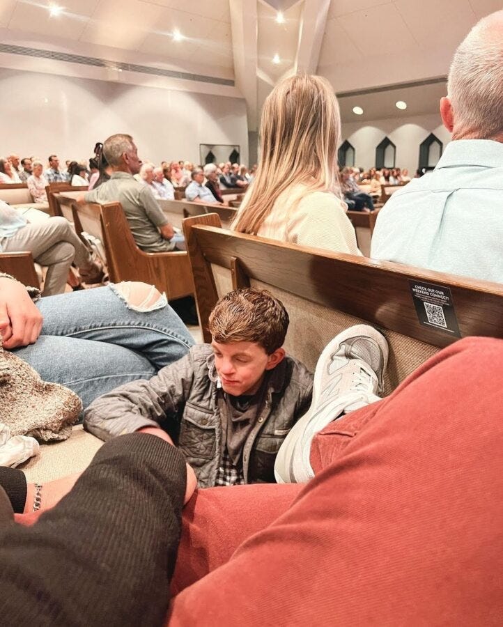 A Gallery Of The Faithful Gathering For Church. Album 12