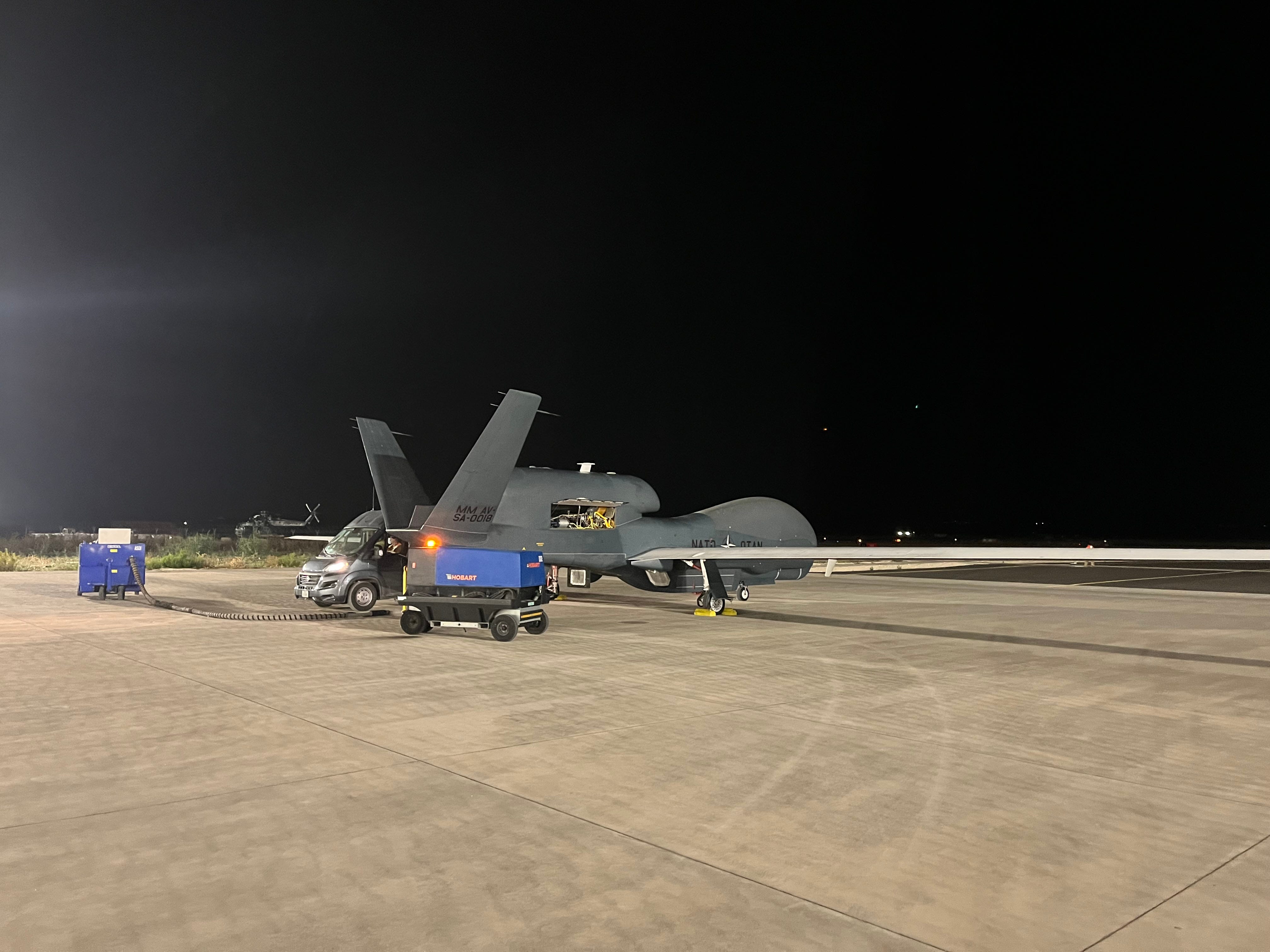 NATO Surveillance Drone Conducts First Mission Over Finland