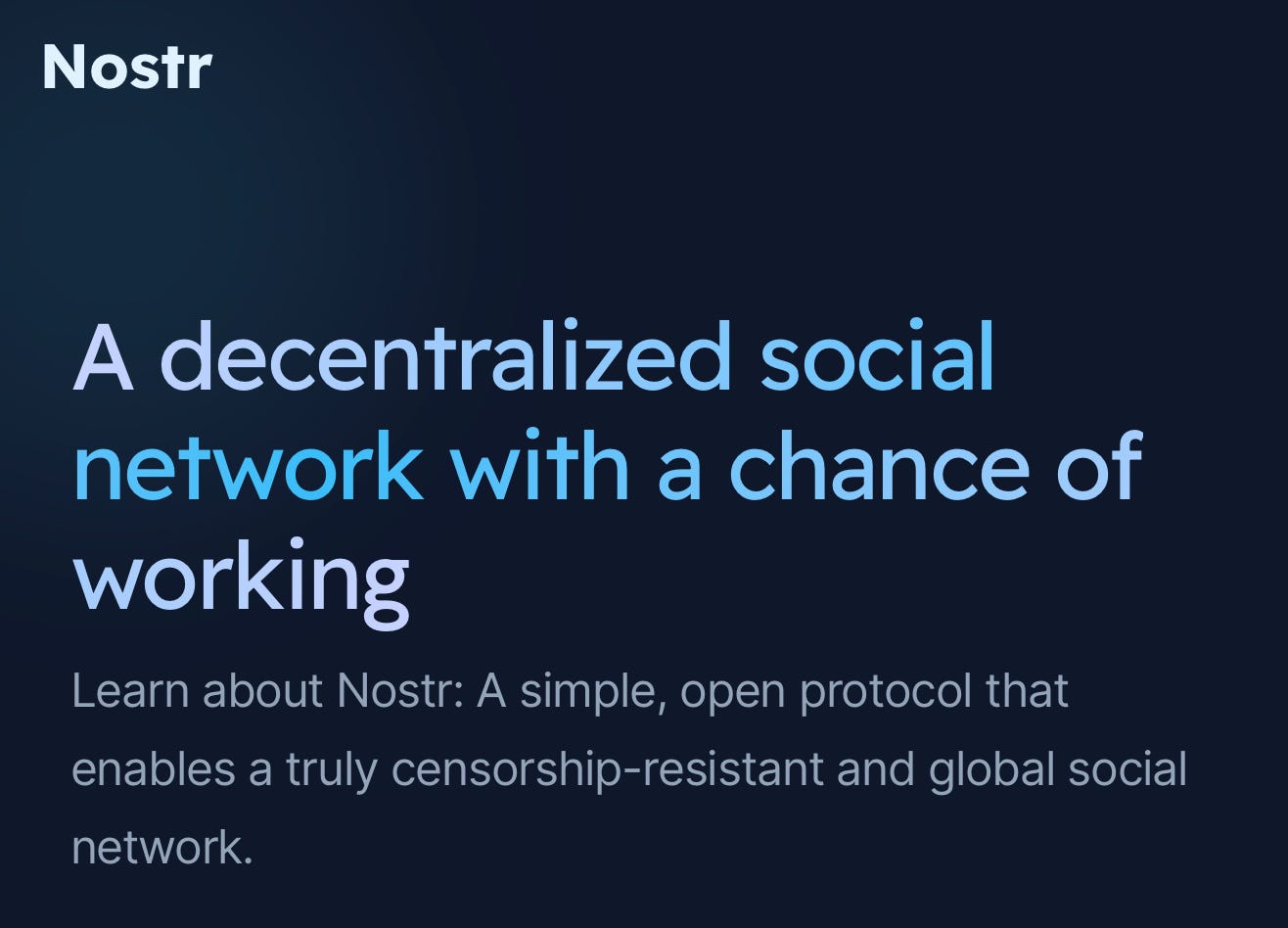 (PSA) Why Aren't More People Talking about Nostr -- Decentralized ...