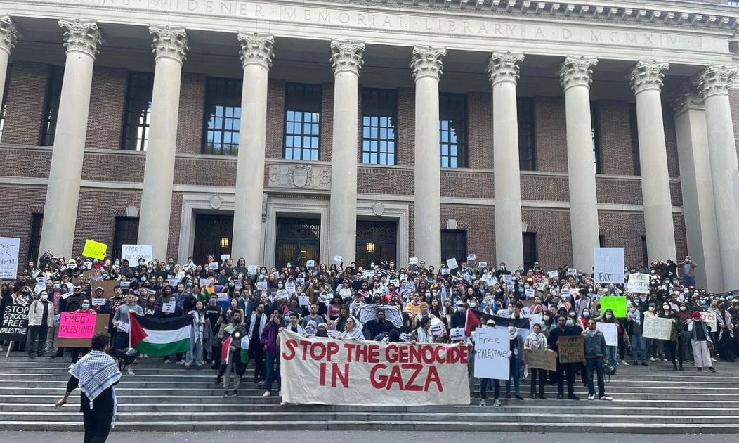 Dozens of Harvard Student Organizations Blame Israel for Hamas's War Crimes