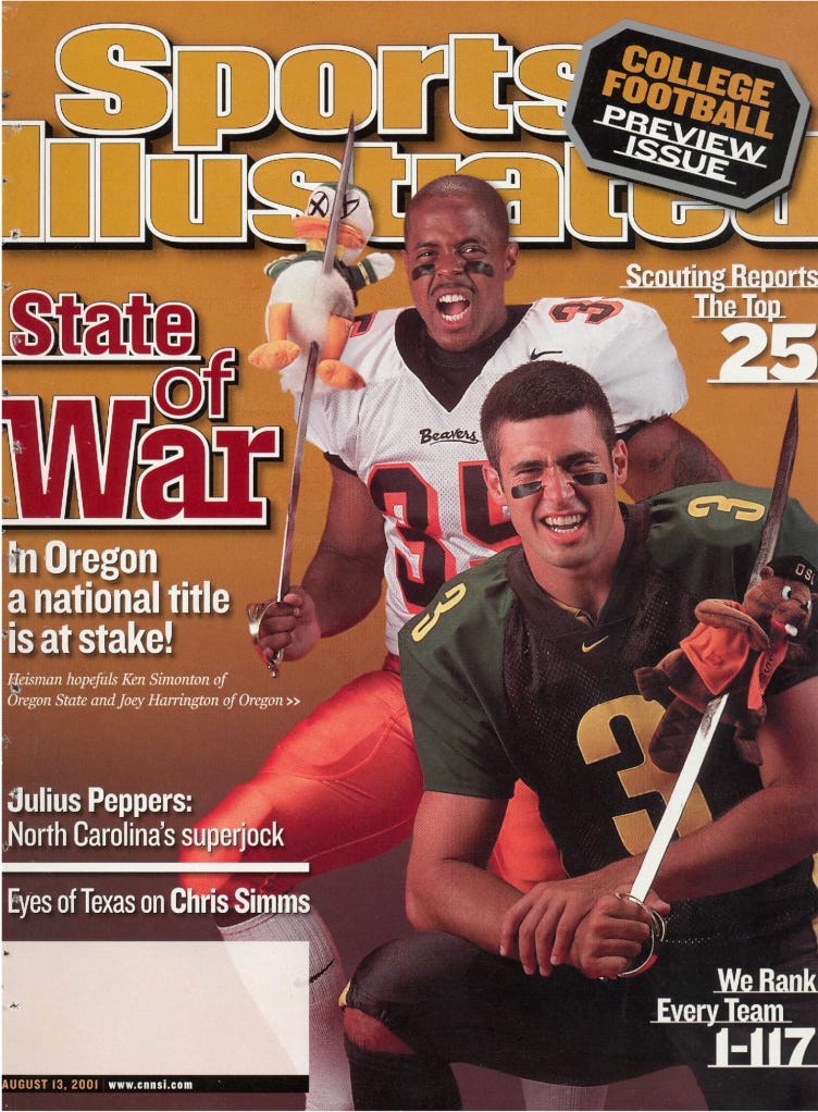 'It was really disarming': Joey Harrington reflects on that Sports Illustrated cover with Ken ...