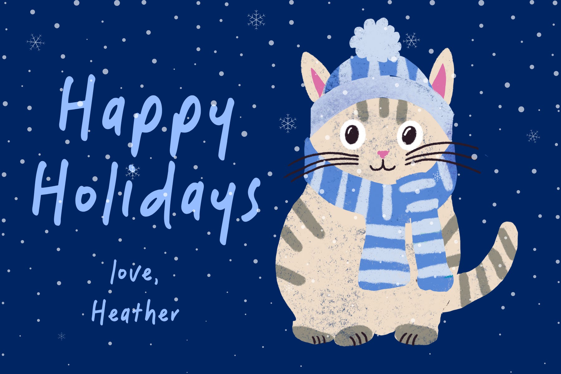 May I Mail You a Happy Holidays Postcard?