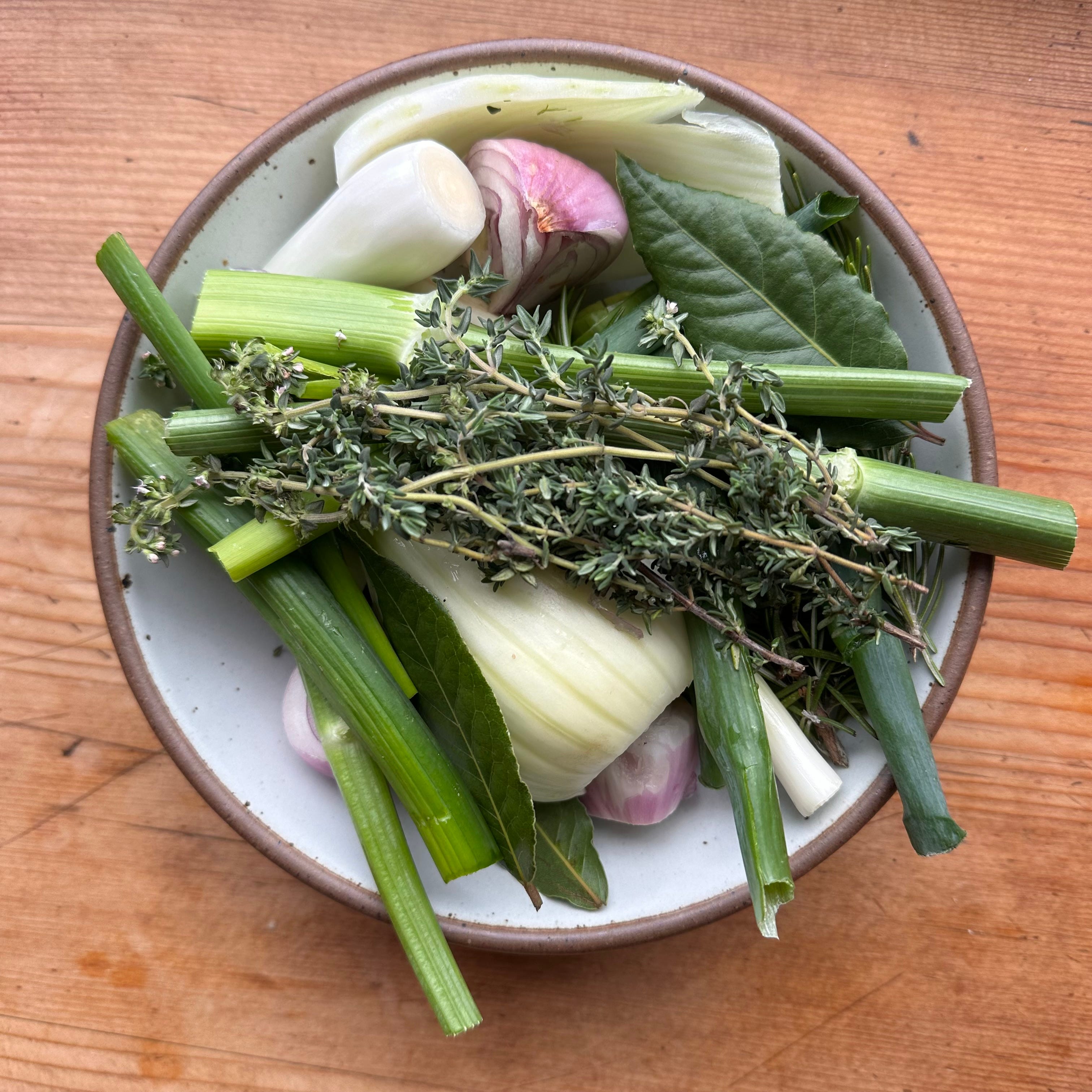 roasted chicken wing bone broth - by Beth Hogan