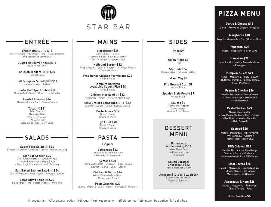 STAR BAR HOTEL » Heads Up Launceston 2021