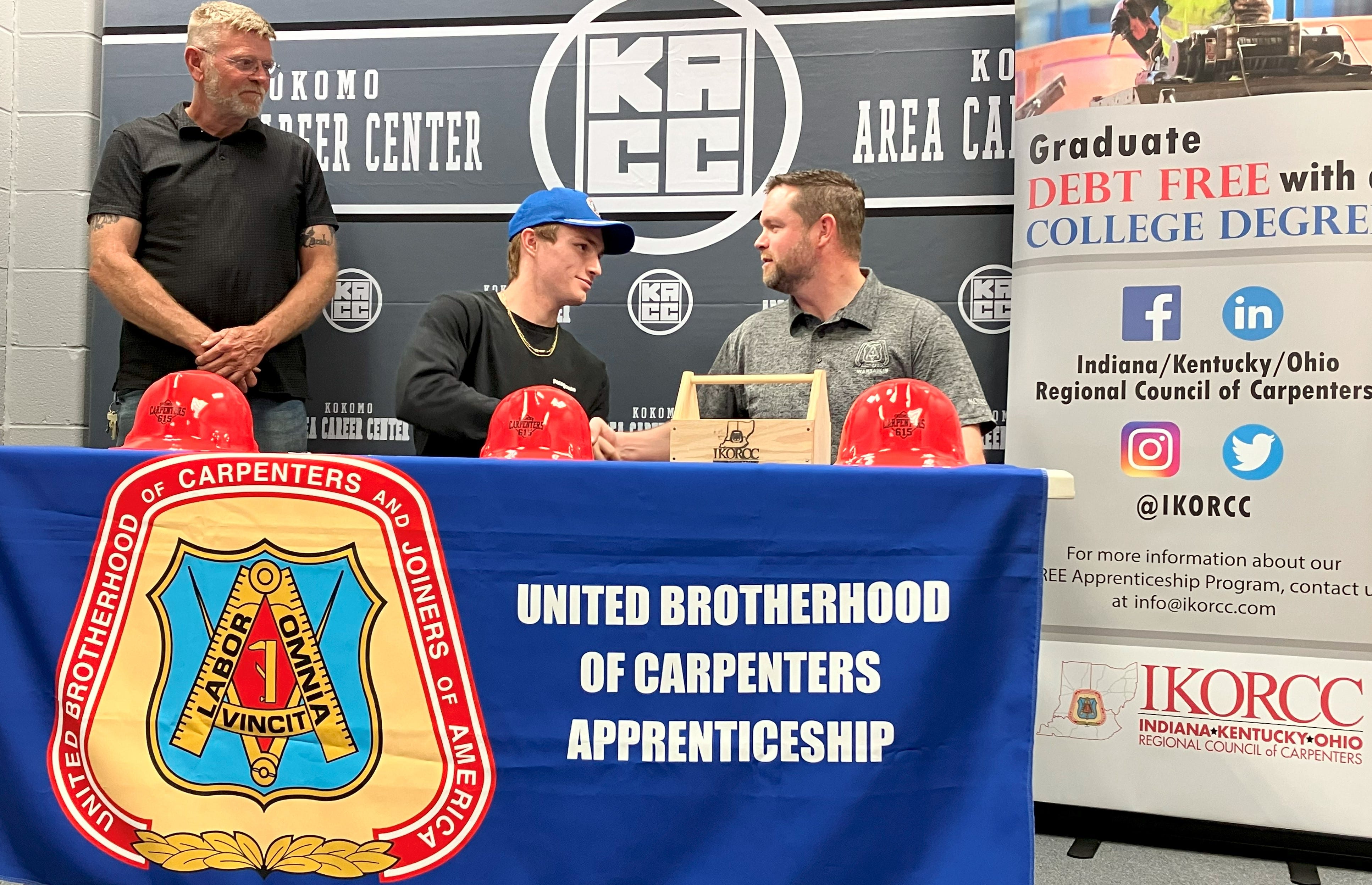 Carpenters sign three from KACC - by Patrick Munsey