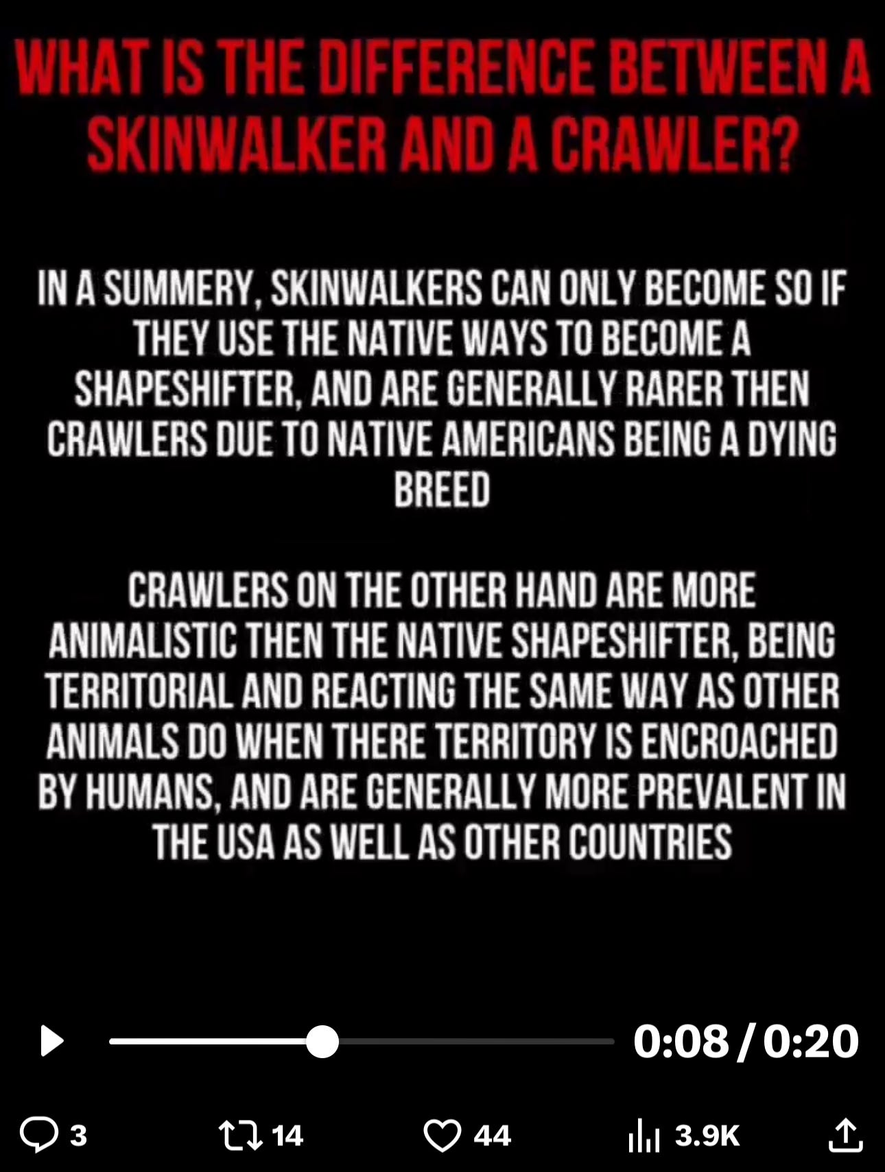 PART 1: Uncategorized Subterranean Lifeforms (USLs): Pale Crawlers ...