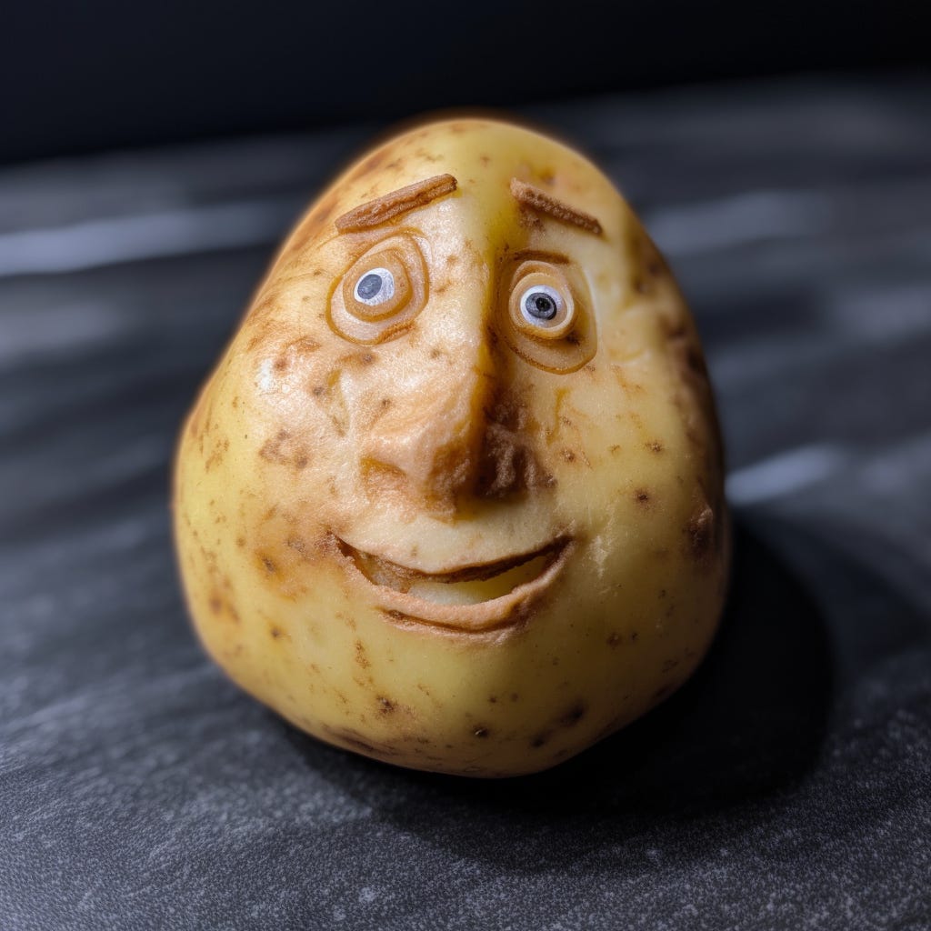 The Potato Paradox: A Perplexing Puzzle of Proportional Perspective