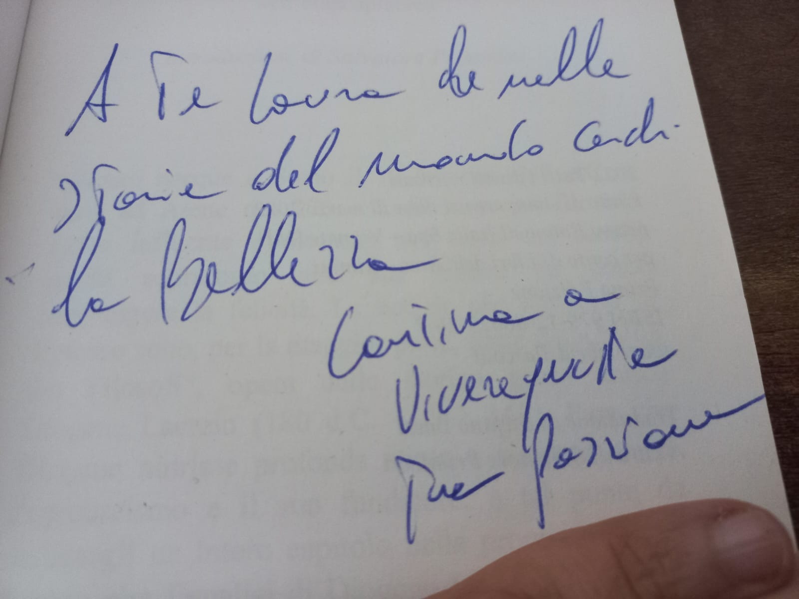 Le cime di rapa del 31 dicembre e le dediche sui libri