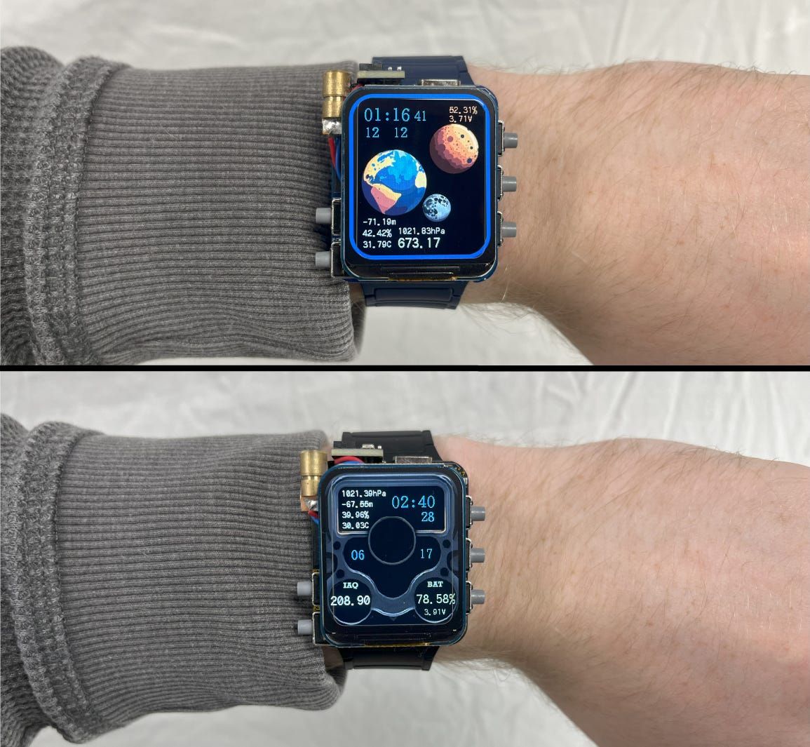 ESP32-Based Wireless Smartwatch | LiDAR Distance Sensor and WiFi Scanning | Gateway : 3 Steps ...