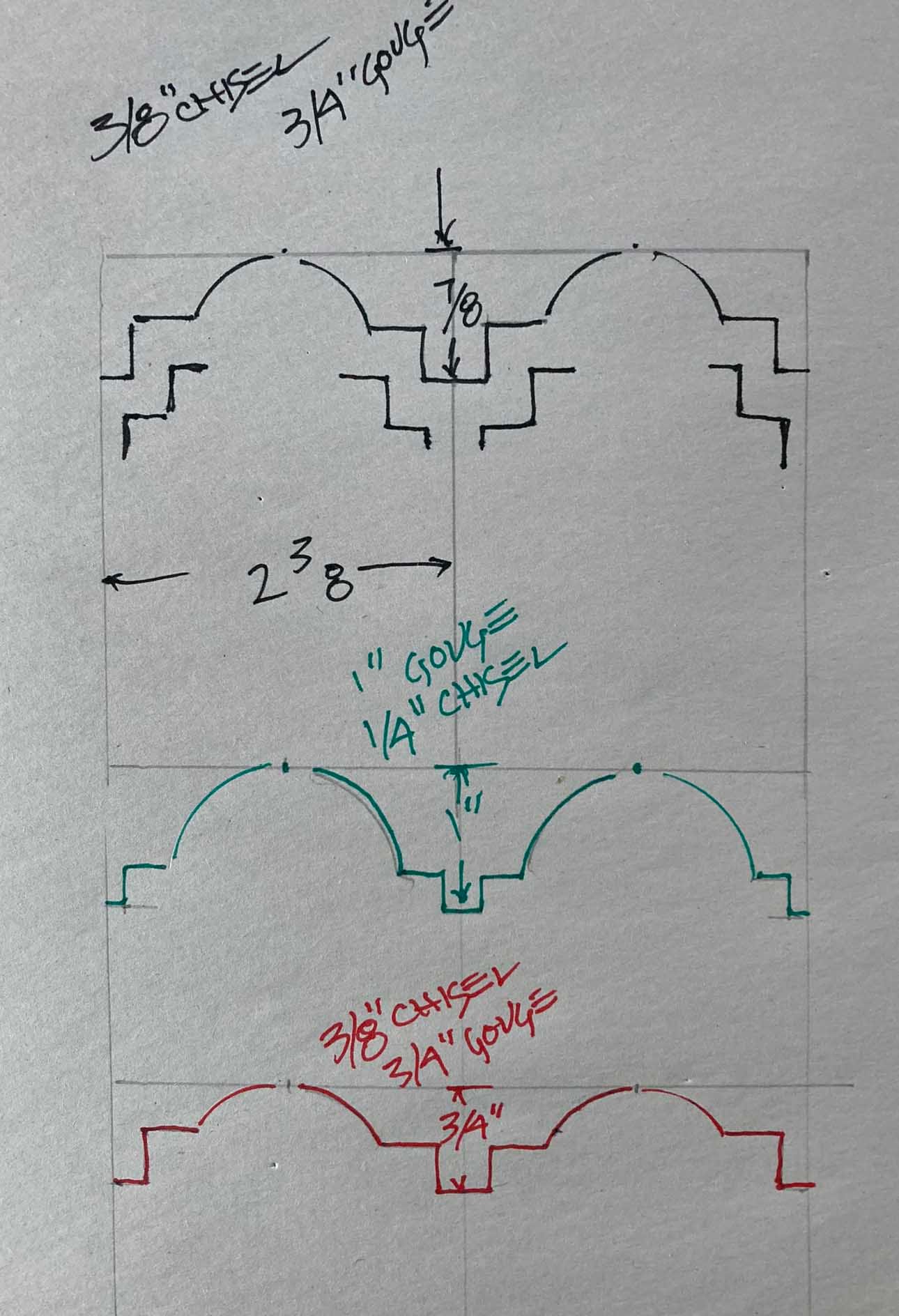 Designing strapwork patterns - by Peter Follansbee