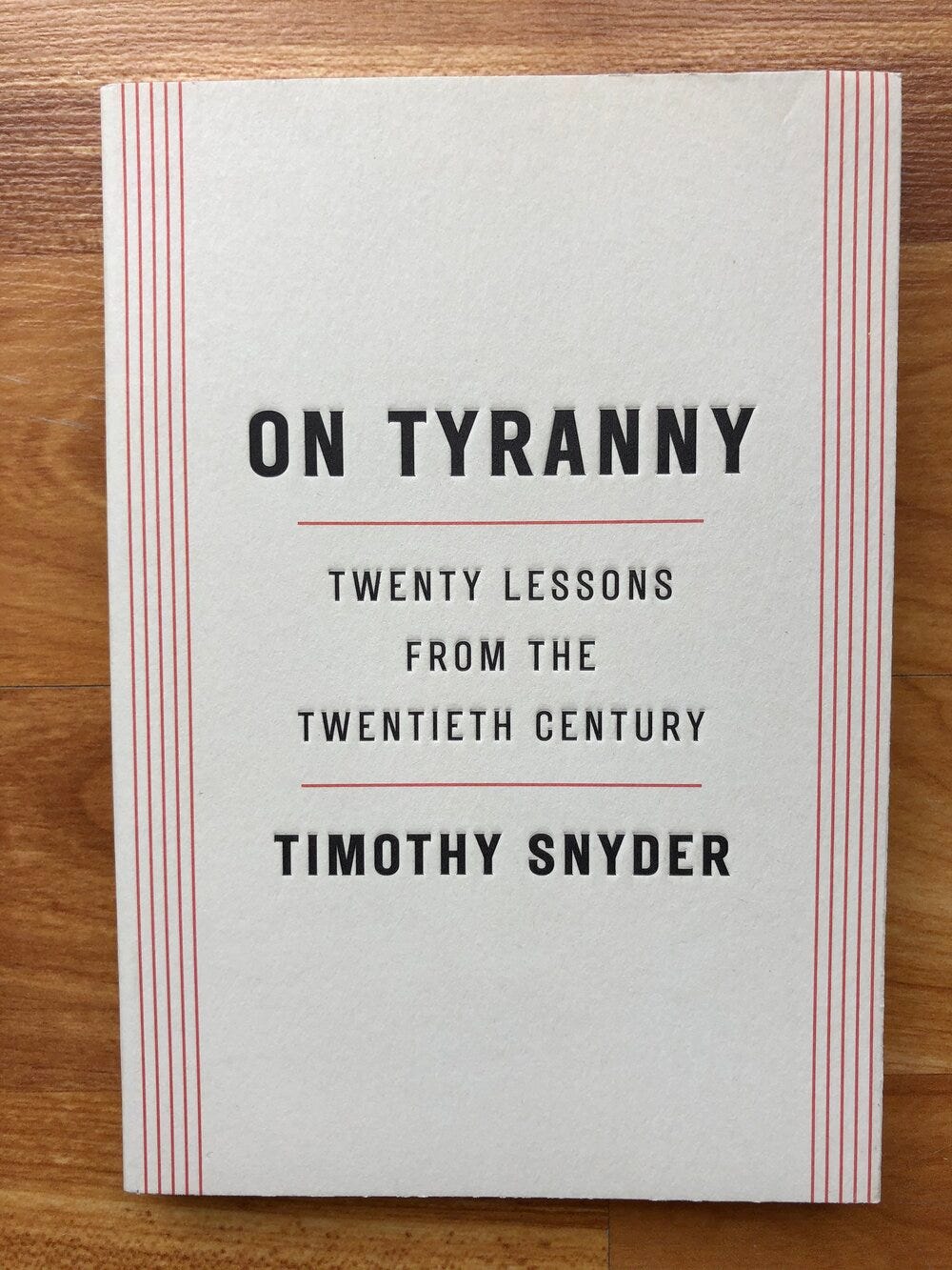 关于20世纪暴政的20个经验教训 - by Huafang Li - ReST