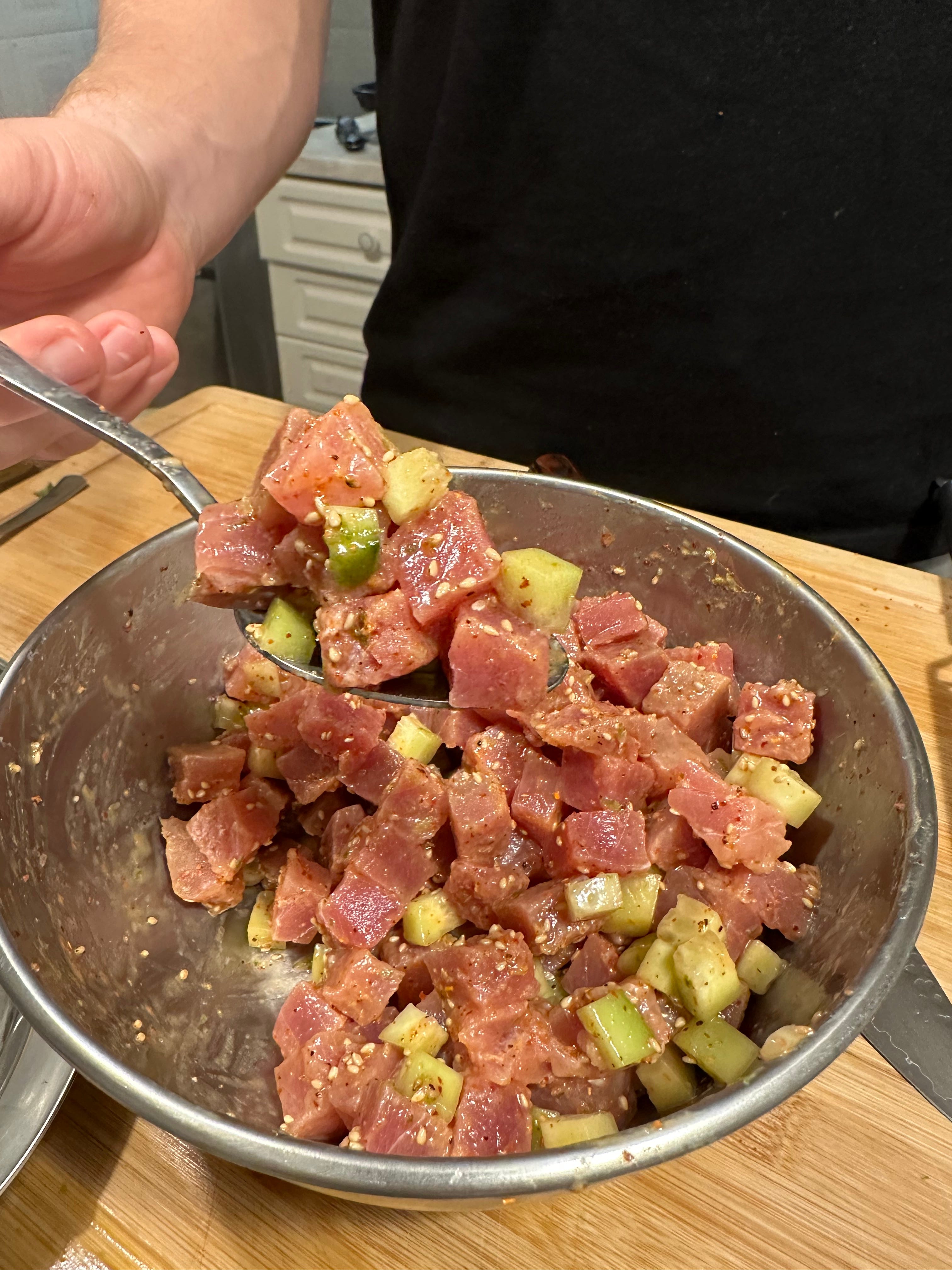 SPICY TUNA TOSTADAS - by Bartek Michalski