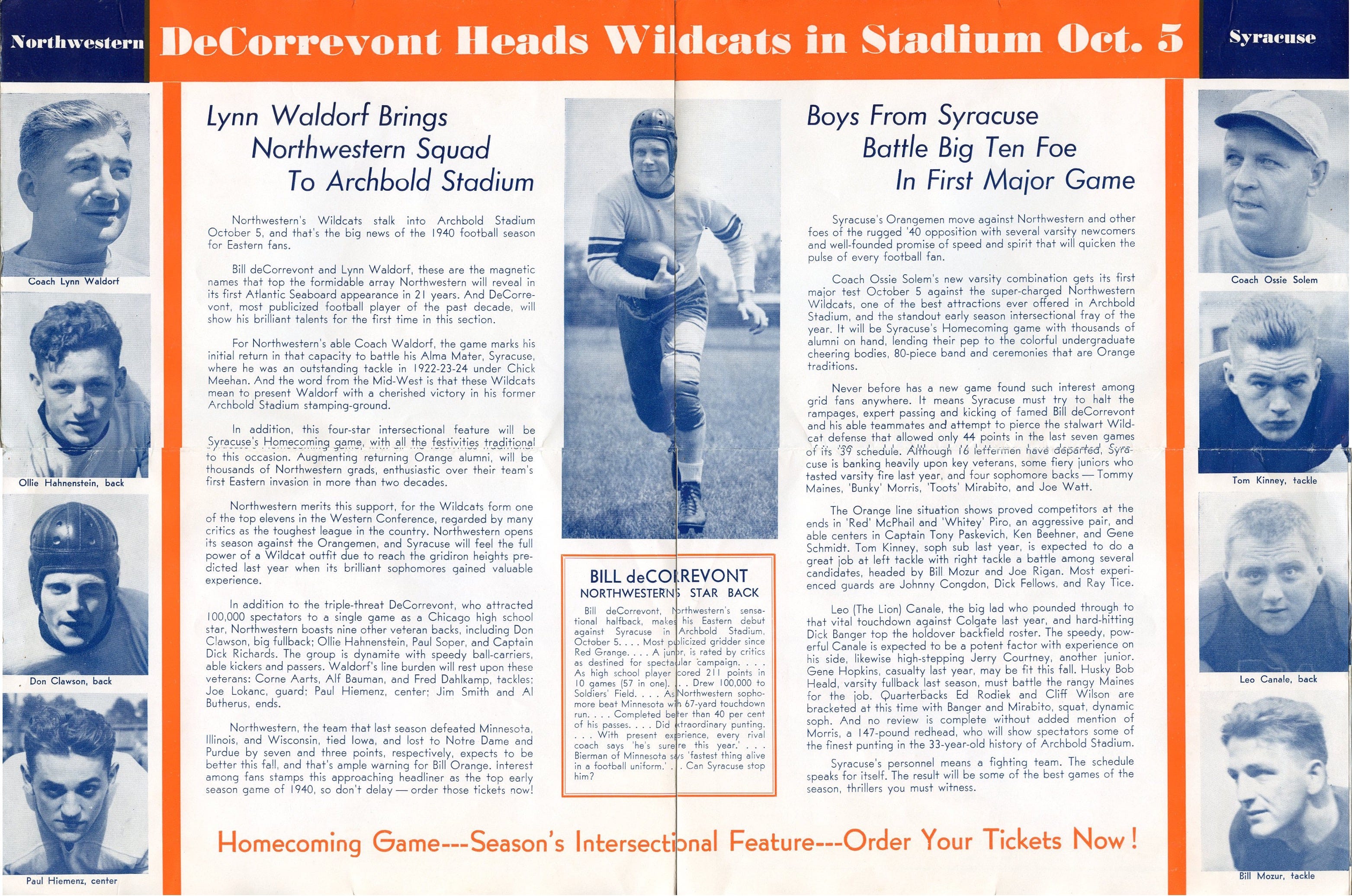 Today's Tidbit... The First Plastic Helmets and 1940 Northwestern ...