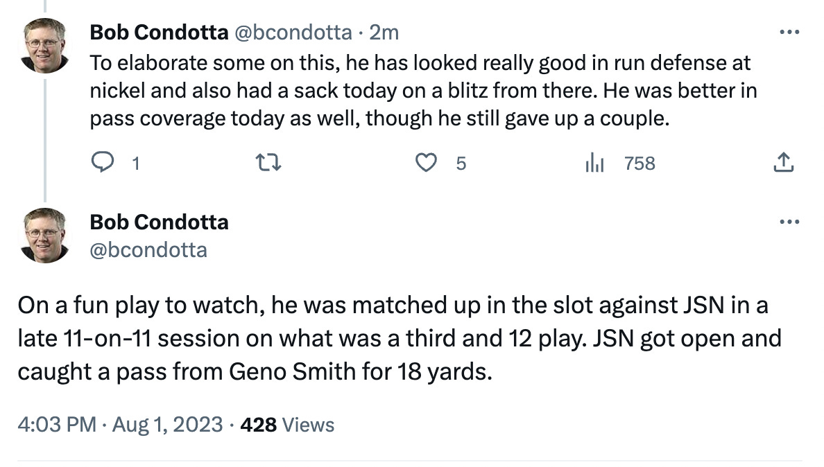 Seahawks training camp day 6 observations - Seaside Joe