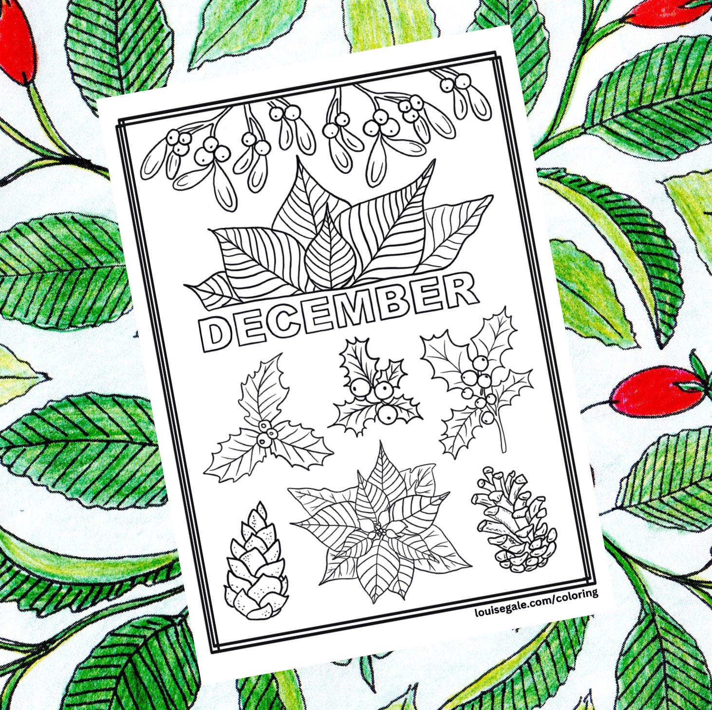 Download Your FREE December Coloring Page Printable