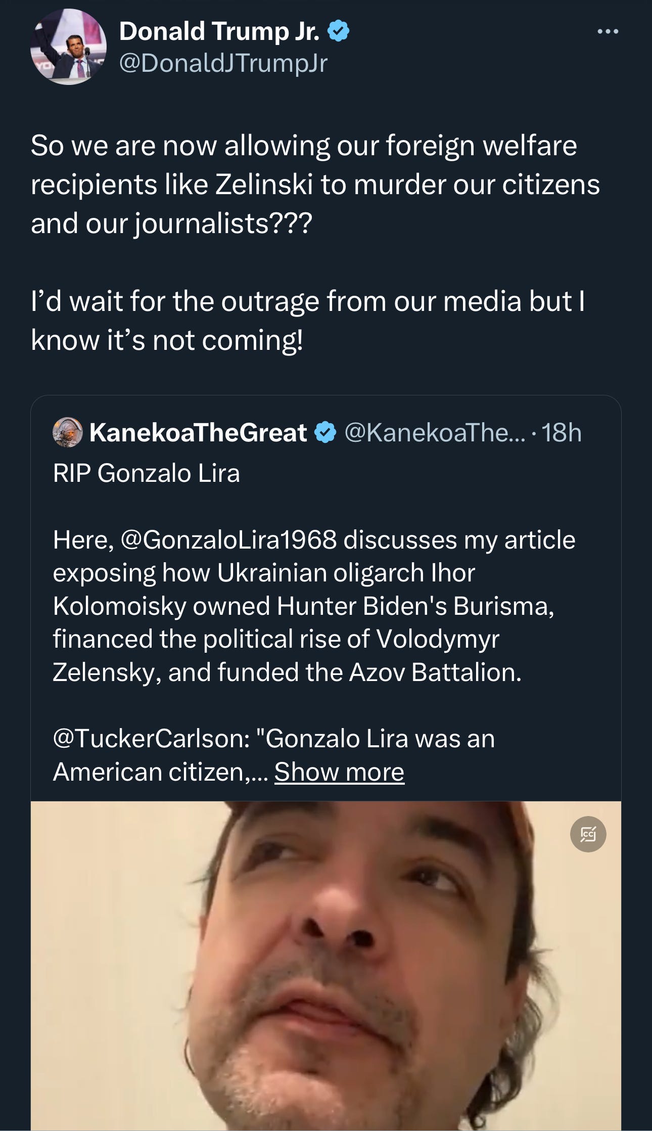 Gonzalo Lira Confirmed Dead in Reports - by Merissa Hansen