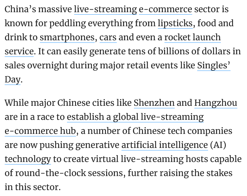 China’s live-streaming e-commerce market faces major disruption as AI ...